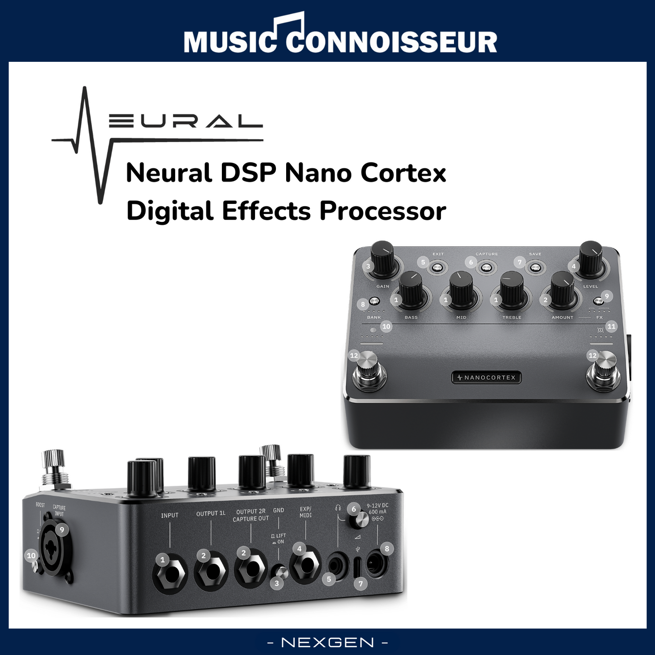 Neural DSP Nano Cortex Digital Effects Processor – Music Connoisseur (M) Sdn Bhd