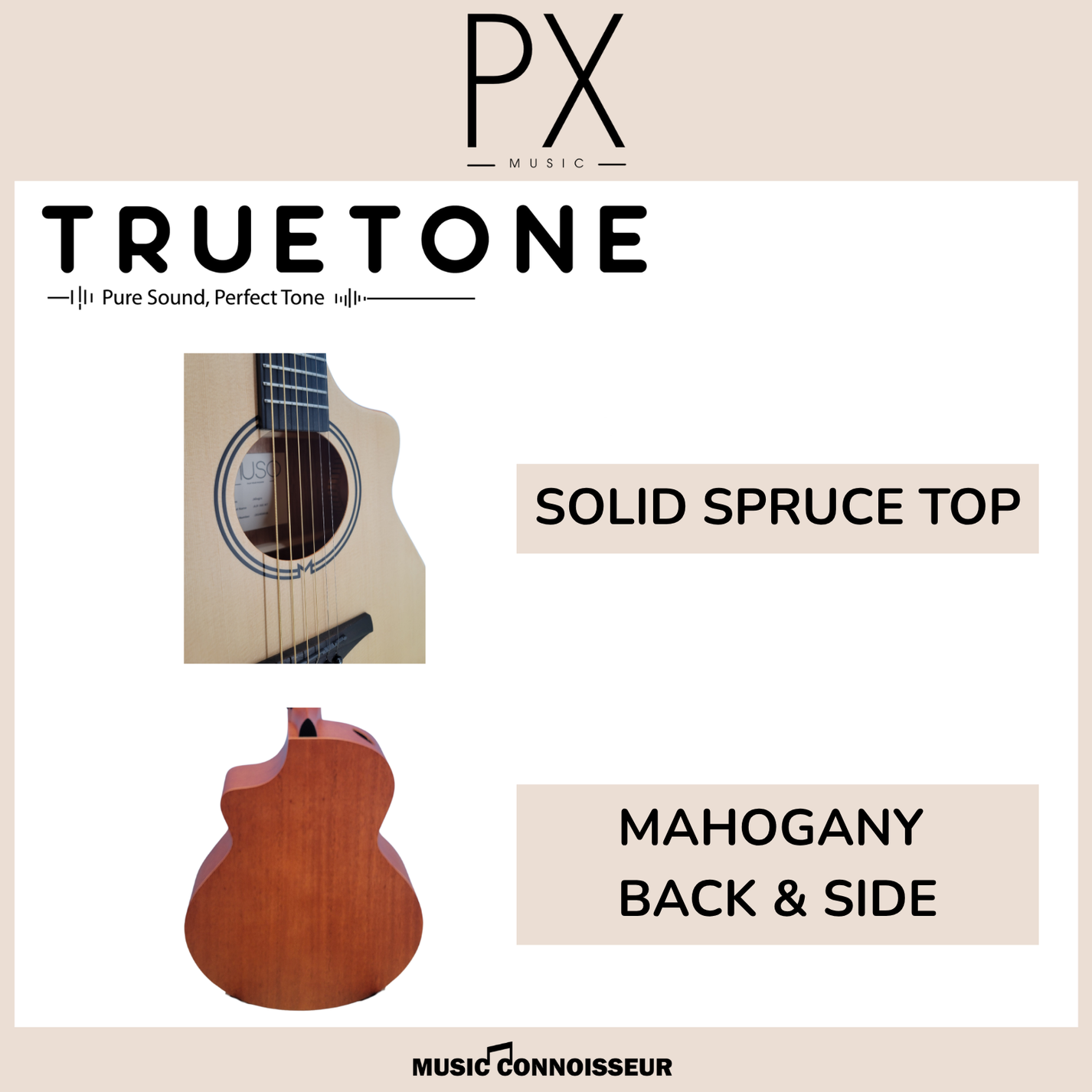 PX Allegro 36" Acoustic Guitar w/ Pickup (Sunburst) – Music Connoisseur ...