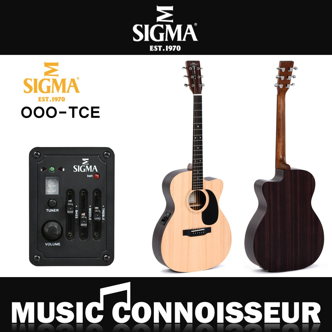 Sigma OOO-TCE Acoustic Guitar – Music Connoisseur (M) Sdn Bhd